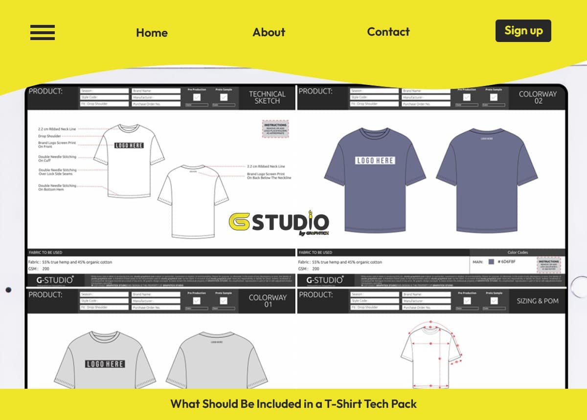 What is a T-Shirt Tech Pack and Why Do You Need One - Graphtick-Studio
